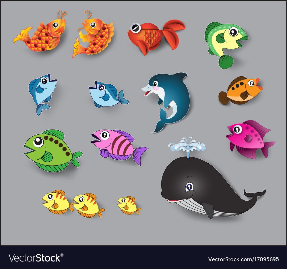 Cute fish Royalty Free Vector Image - VectorStock