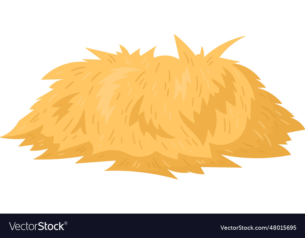 Dry farm haystack Royalty Free Vector Image - VectorStock