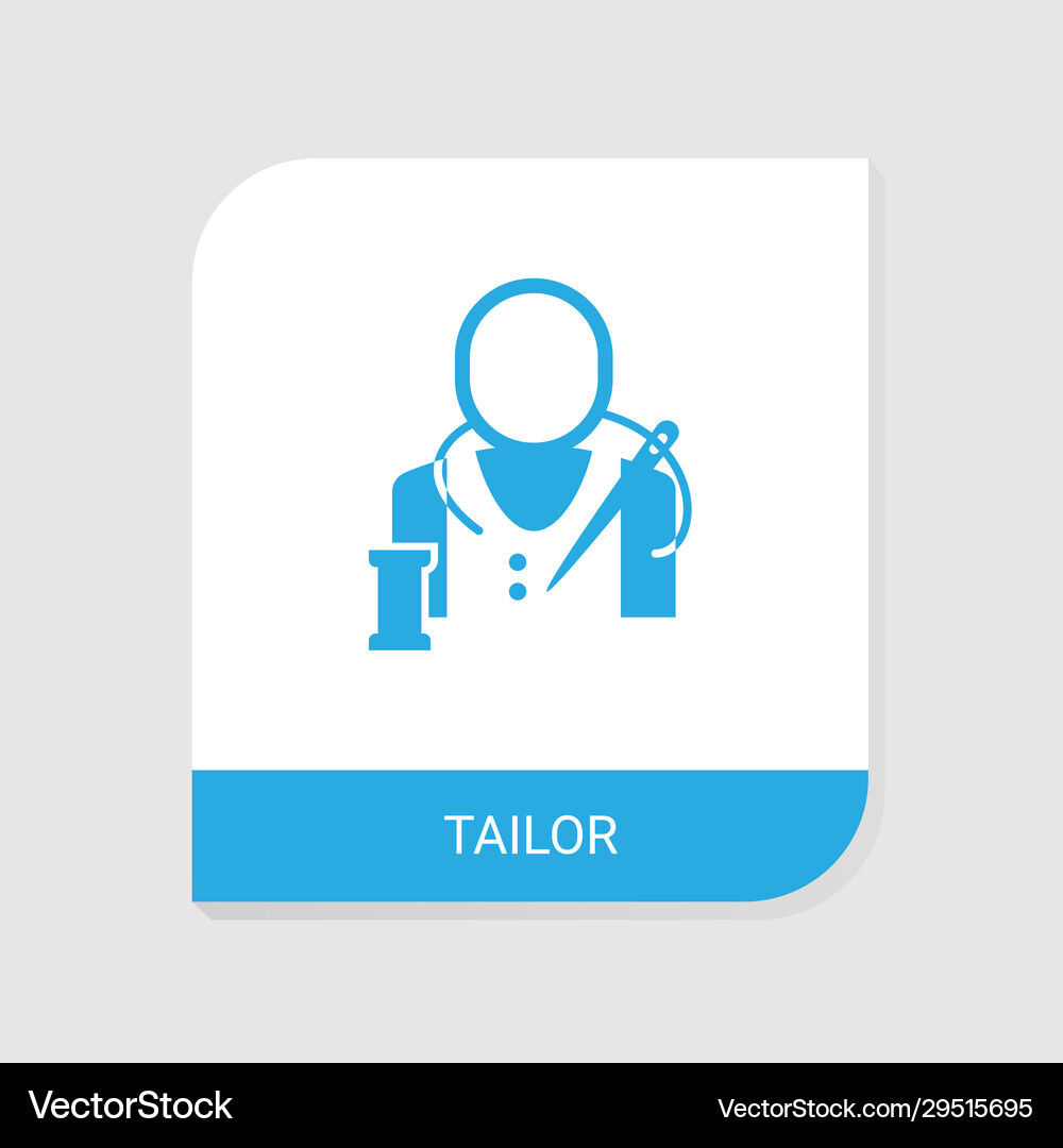 Editable filled tailor icon from handmade icons Vector Image