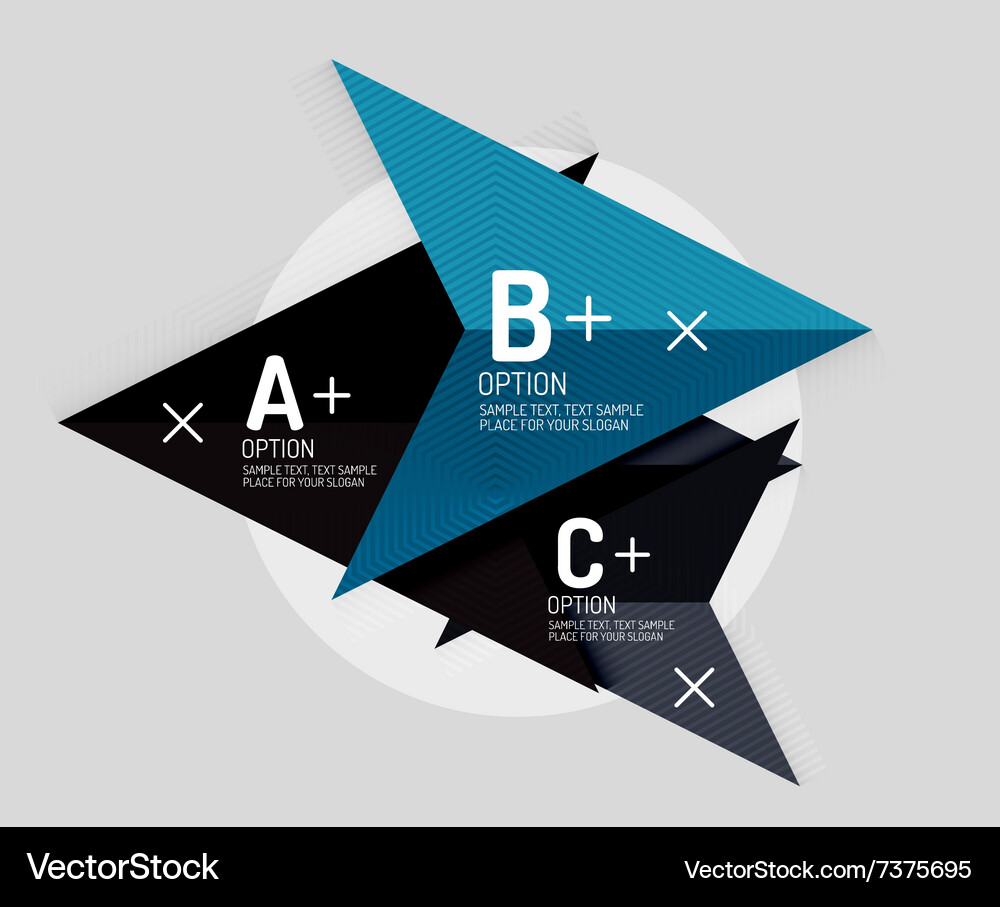 Paper style abstract geometric shapes Royalty Free Vector