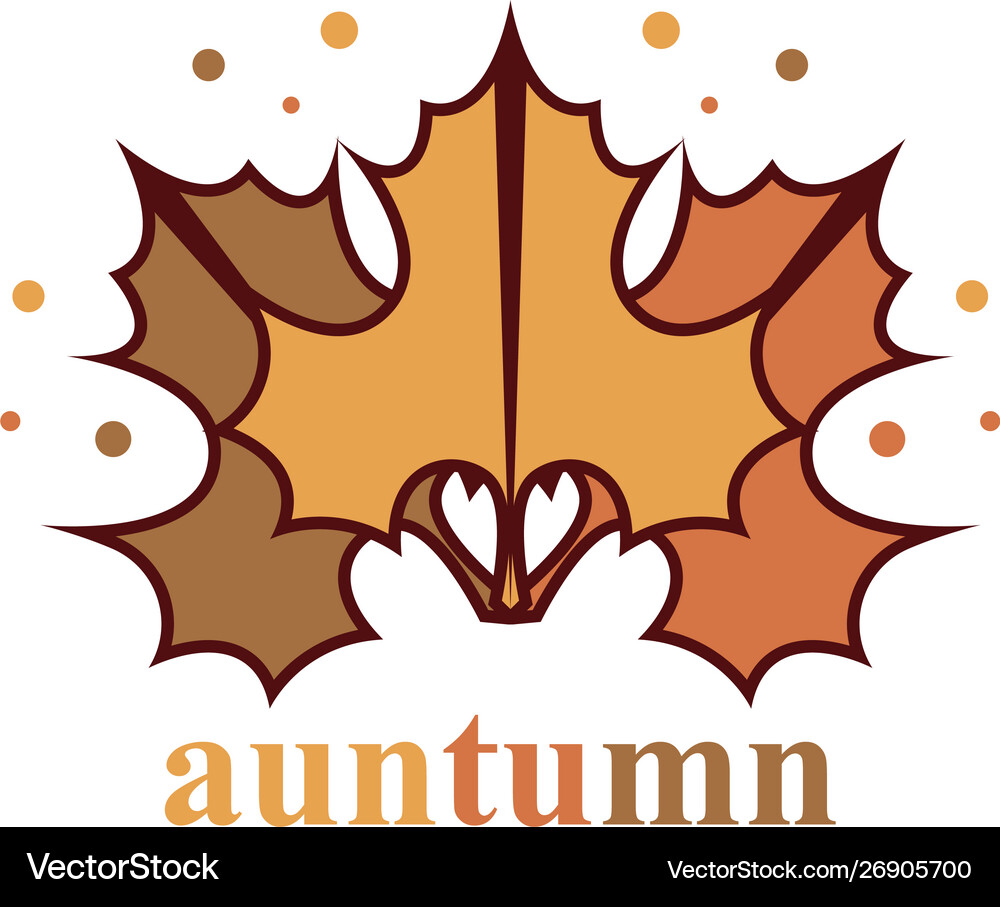 Autumn logo template images Royalty Free Vector Image