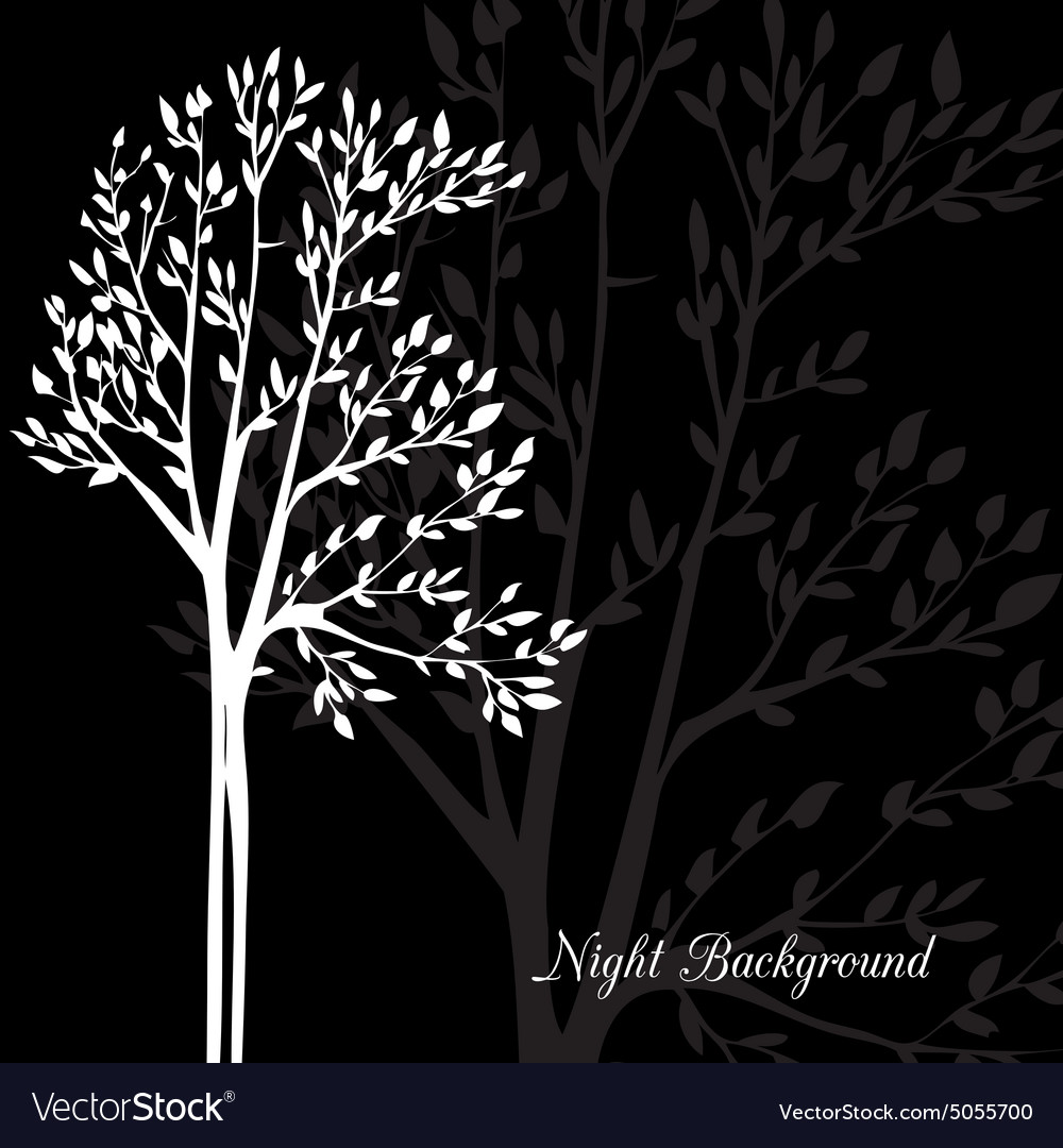 Background with spring trees Royalty Free Vector Image