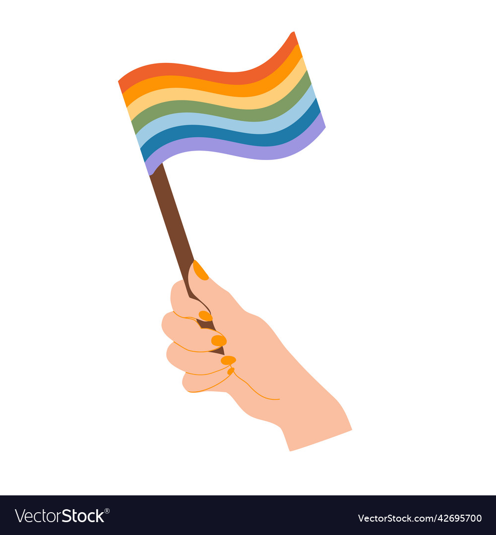 Collection of lgbtq community symbols retro Vector Image