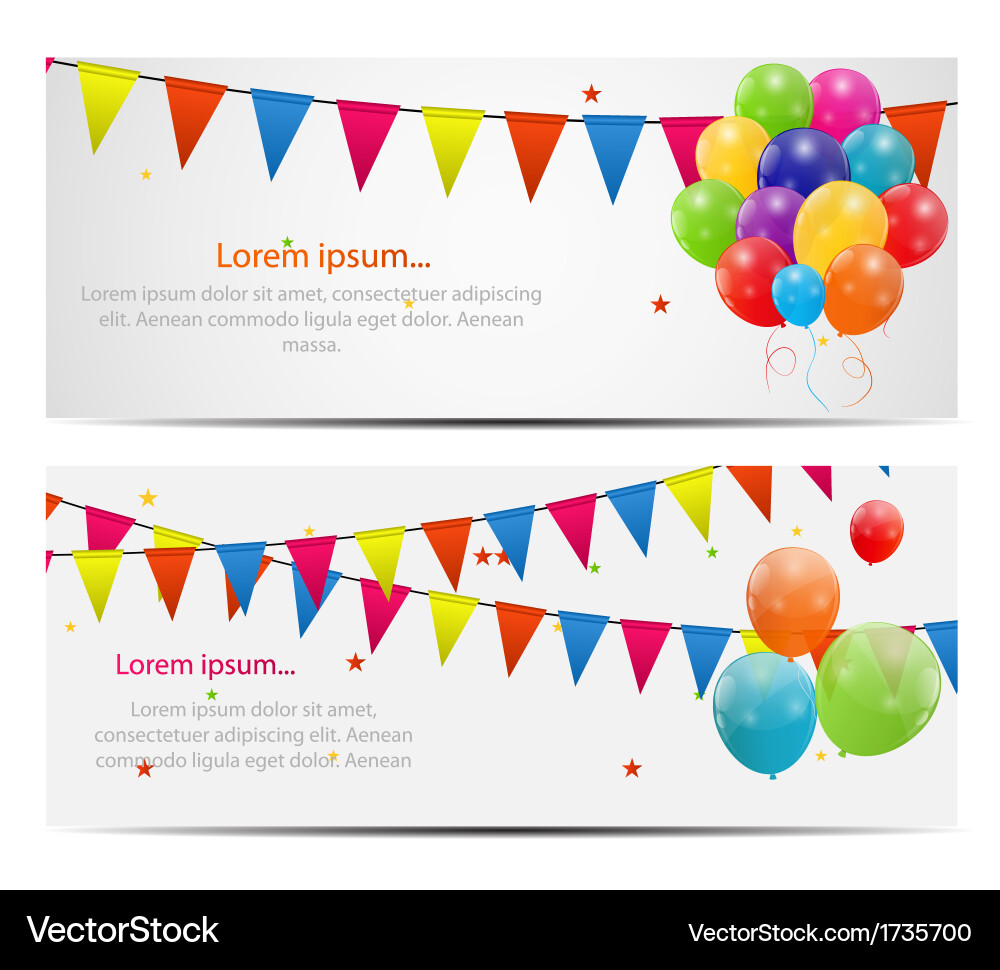 Color glossy balloons card background Royalty Free Vector