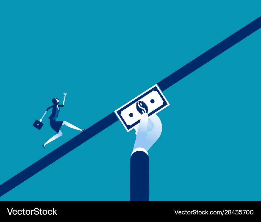 Leader support employee concept business Vector Image