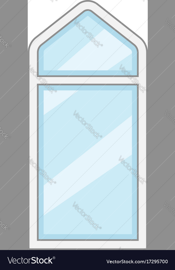 Rectangle window frame icon cartoon style Vector Image Rectangle window frame icon cartoon style Vector Image