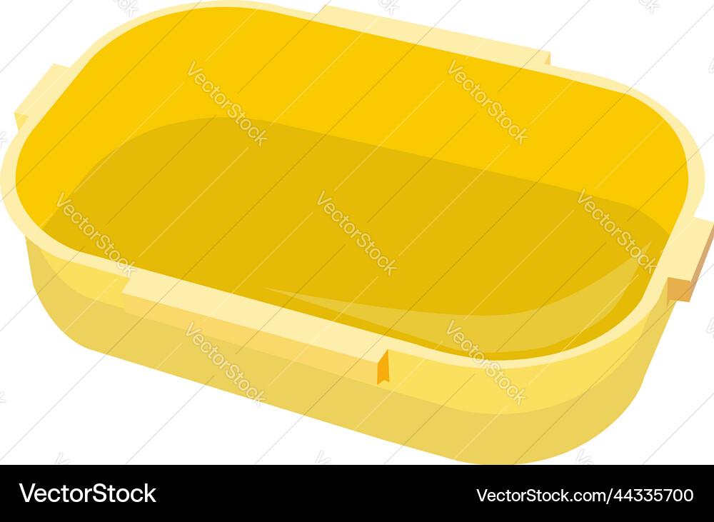 Yellow tiffin box on a white background Royalty Free Vector
