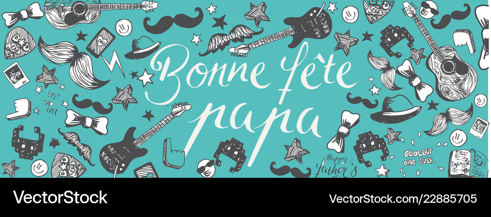French happy fathers day background Royalty Free Vector