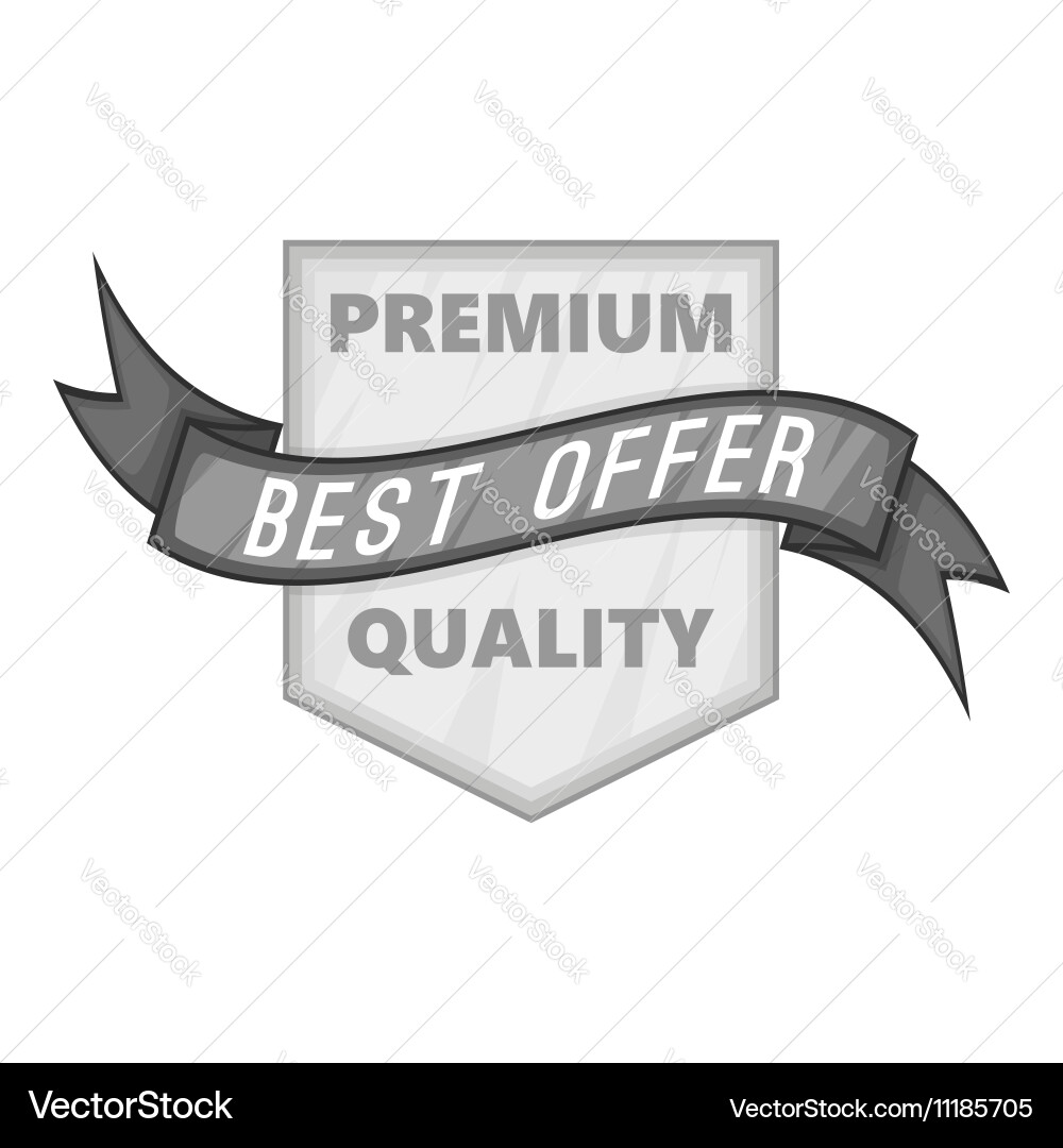 Label premium quality best offer icon Royalty Free Vector