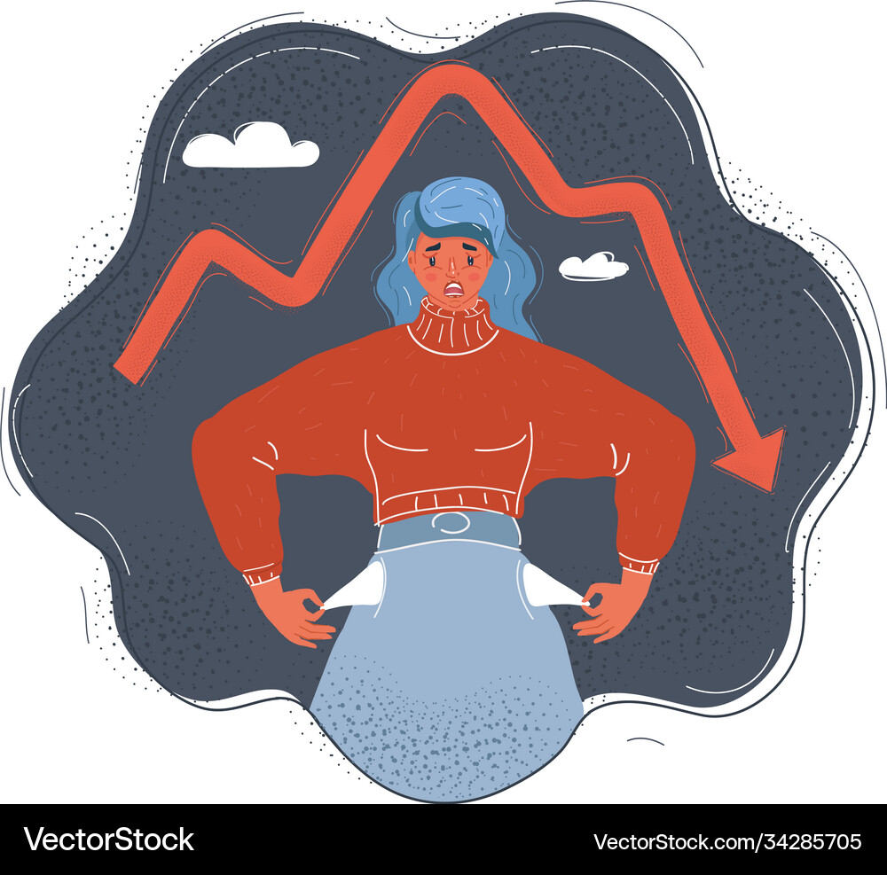 Woman hands showing an her Royalty Free Vector Image