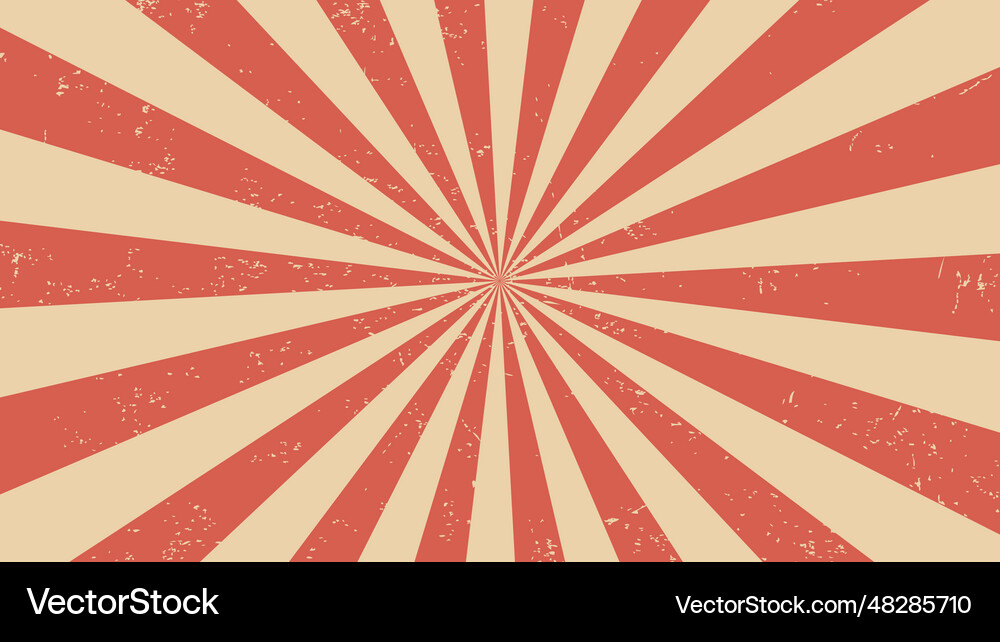 Circus background and spiral retro ray sunbeam Vector Image
