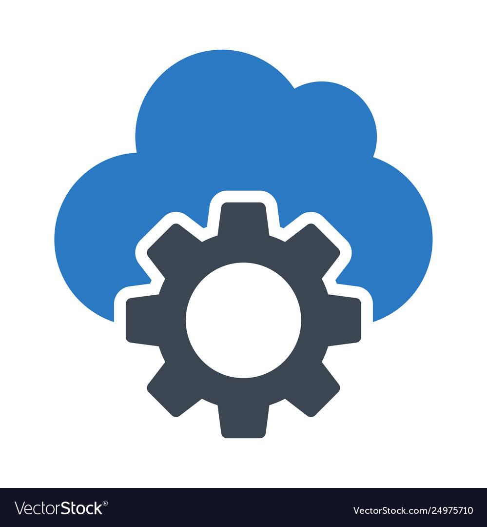 Cloud setting Royalty Free Vector Image - VectorStock