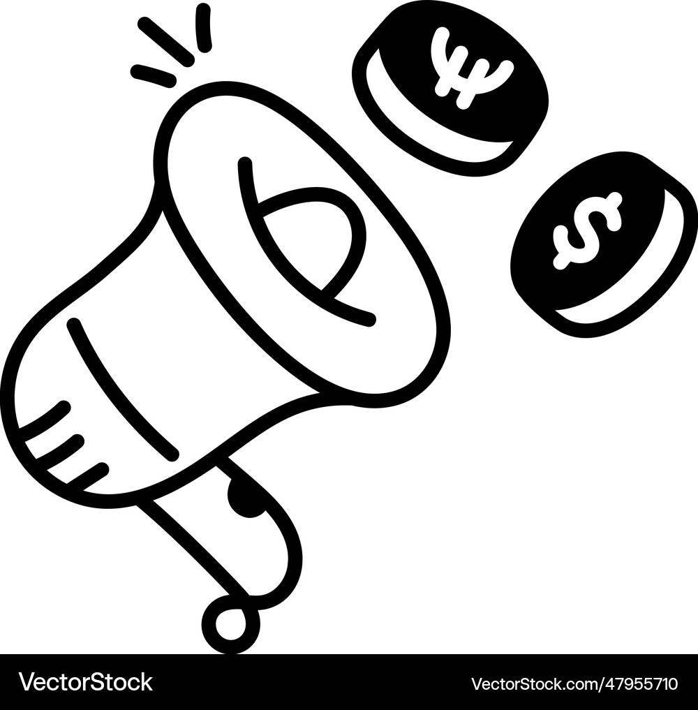 Financial advertising Royalty Free Vector Image
