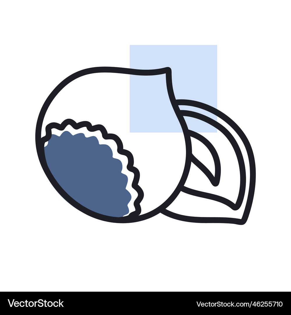 Hazelnut icon graph symbol for food and drinks Vector Image