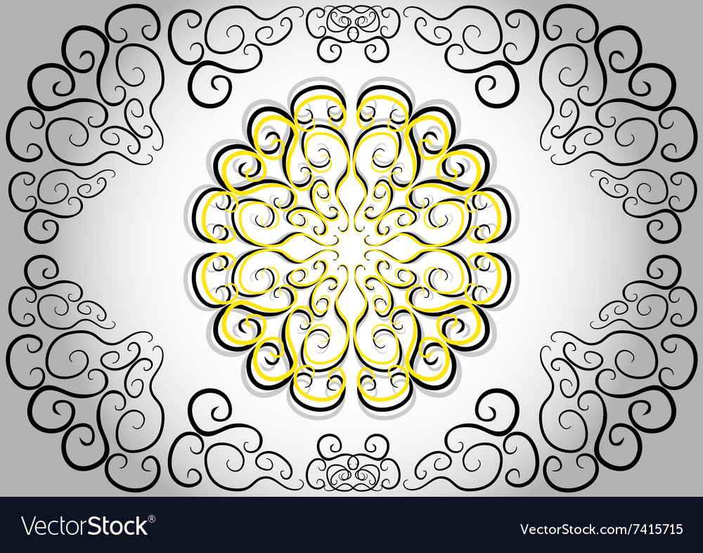 Circular ethnic pattern Royalty Free Vector Image