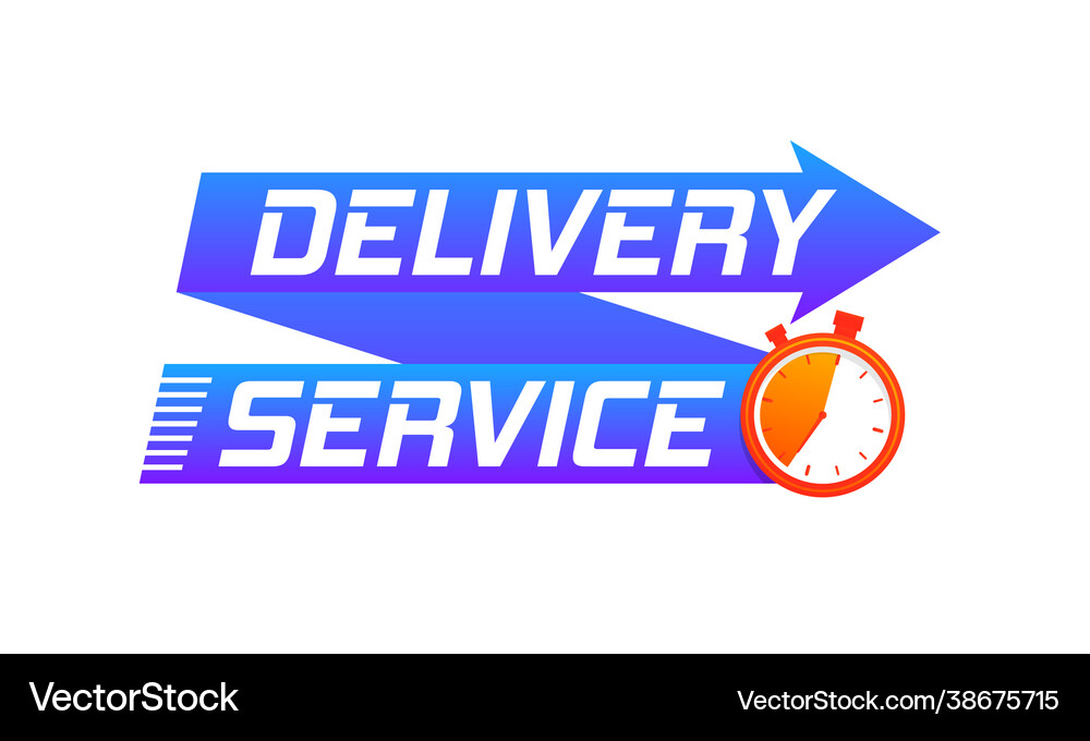Express fast time delivery order logo banner Vector Image