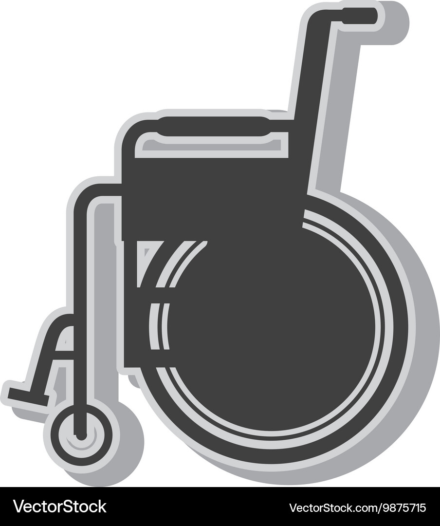 Handicap wheelchair disability Royalty Free Vector Image