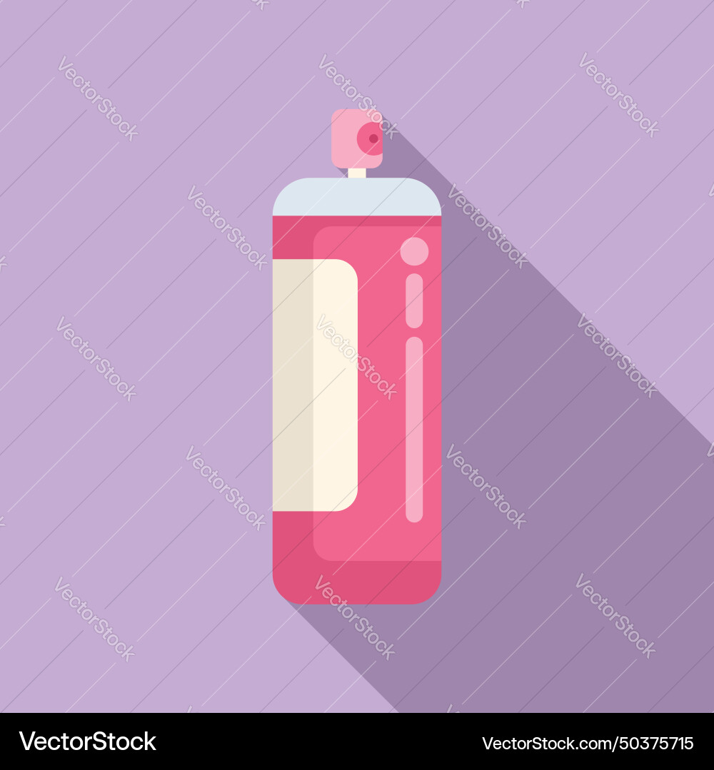Pink sprayer icon flat agent face salon Royalty Free Vector