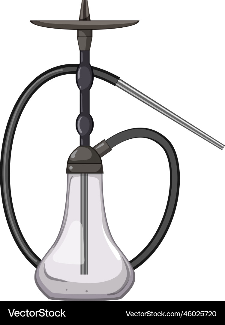 Aroma hookah shisha cartoon Royalty Free Vector Image