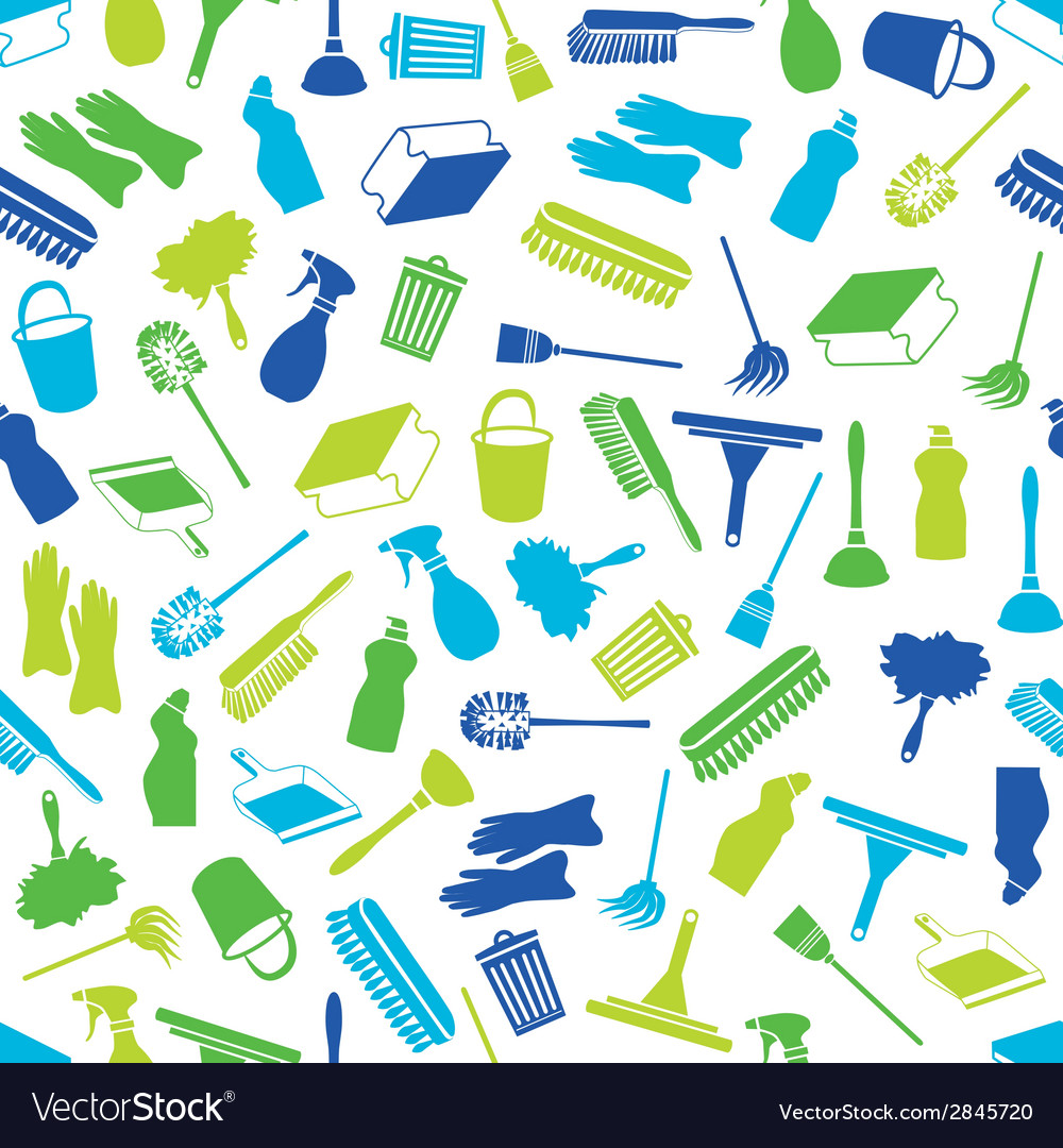 Cleaning seamless pattern Royalty Free Vector Image Cleaning seamless pattern Royalty Free Vector Image