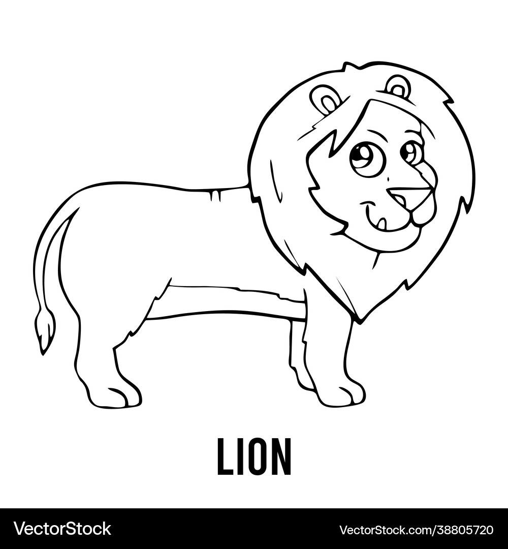 Coloring page for preschool children learn Vector Image