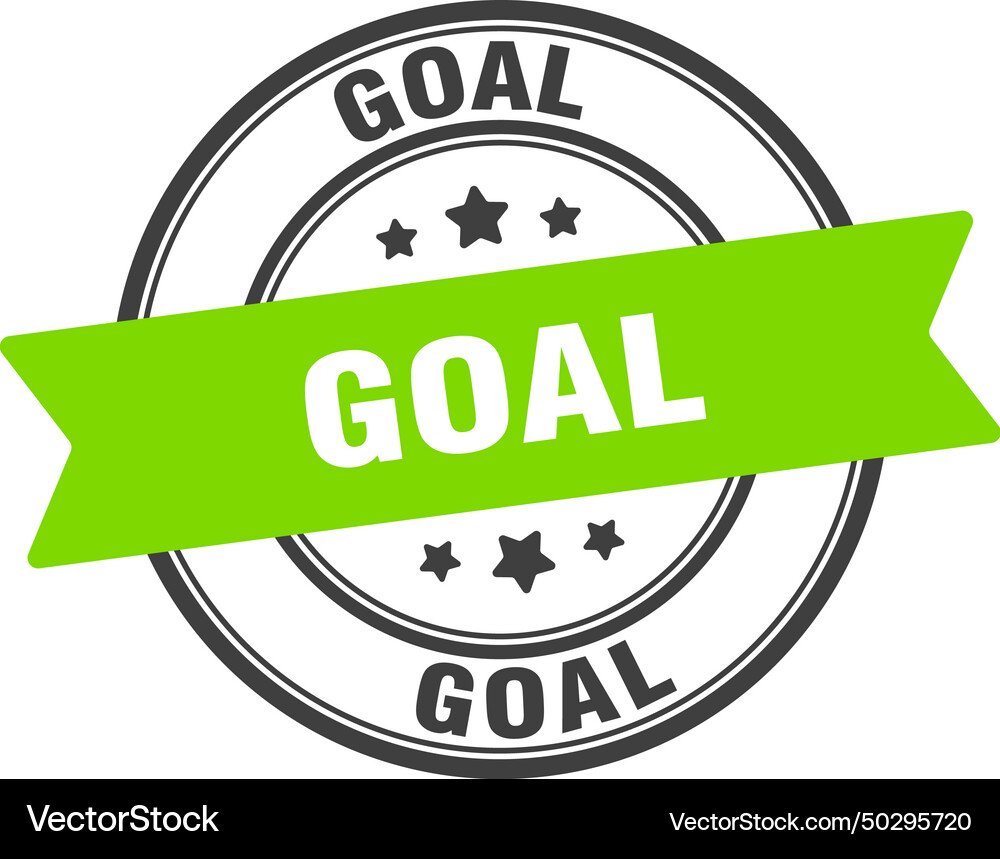 Goal stamp label on transparent background Vector Image