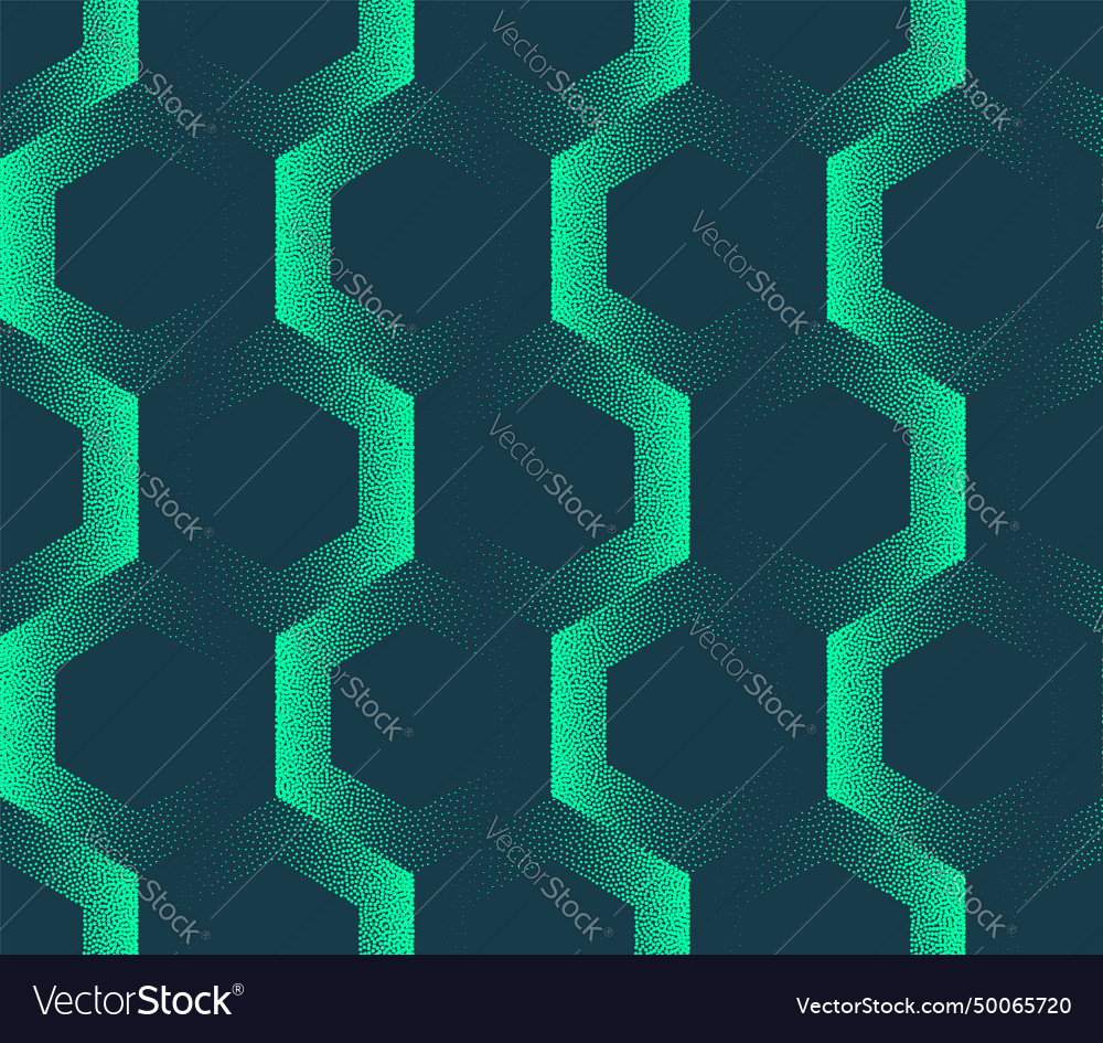 Hexagons futuristic seamless pattern trend Vector Image
