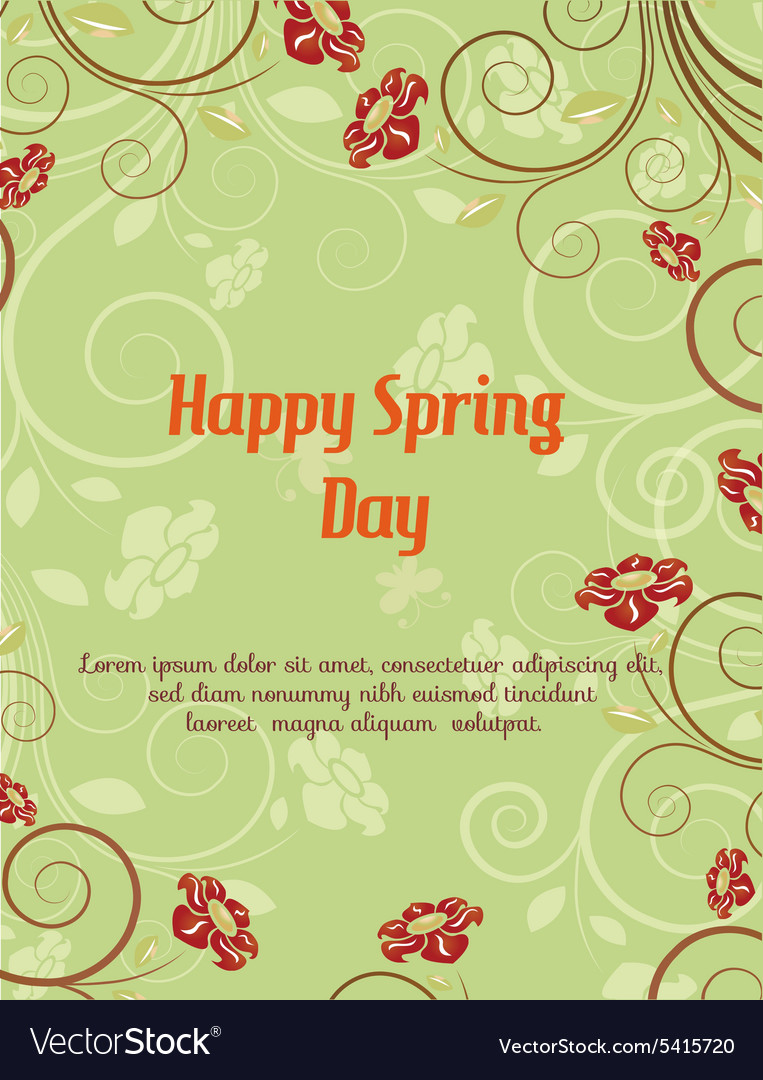 Spring Royalty Free Vector Image - VectorStock