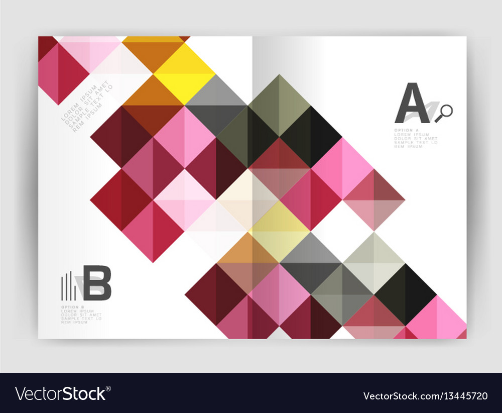 Square template background Royalty Free Vector Image