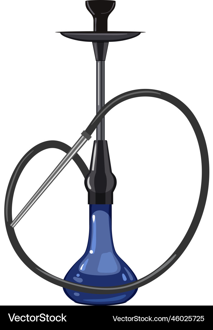 Arabic hookah shisha cartoon Royalty Free Vector Image