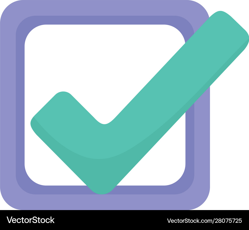 Check mark approve like signal icon Royalty Free Vector