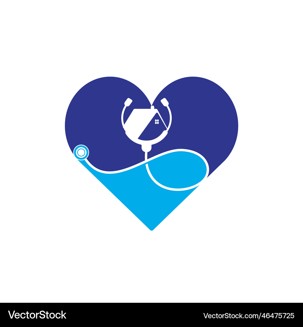 Doctor home logo design template Royalty Free Vector Image