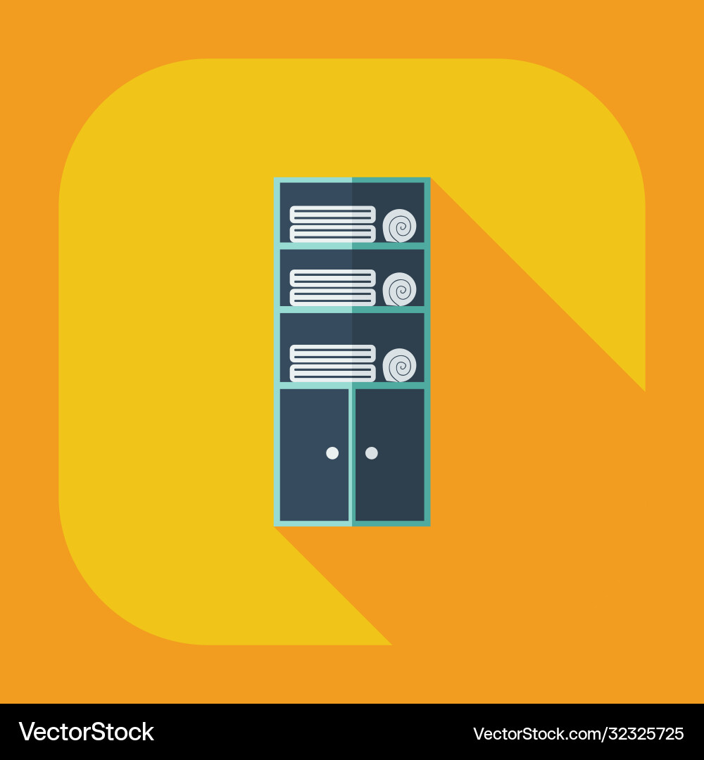 Flat modern design with shadow icons towel Vector Image