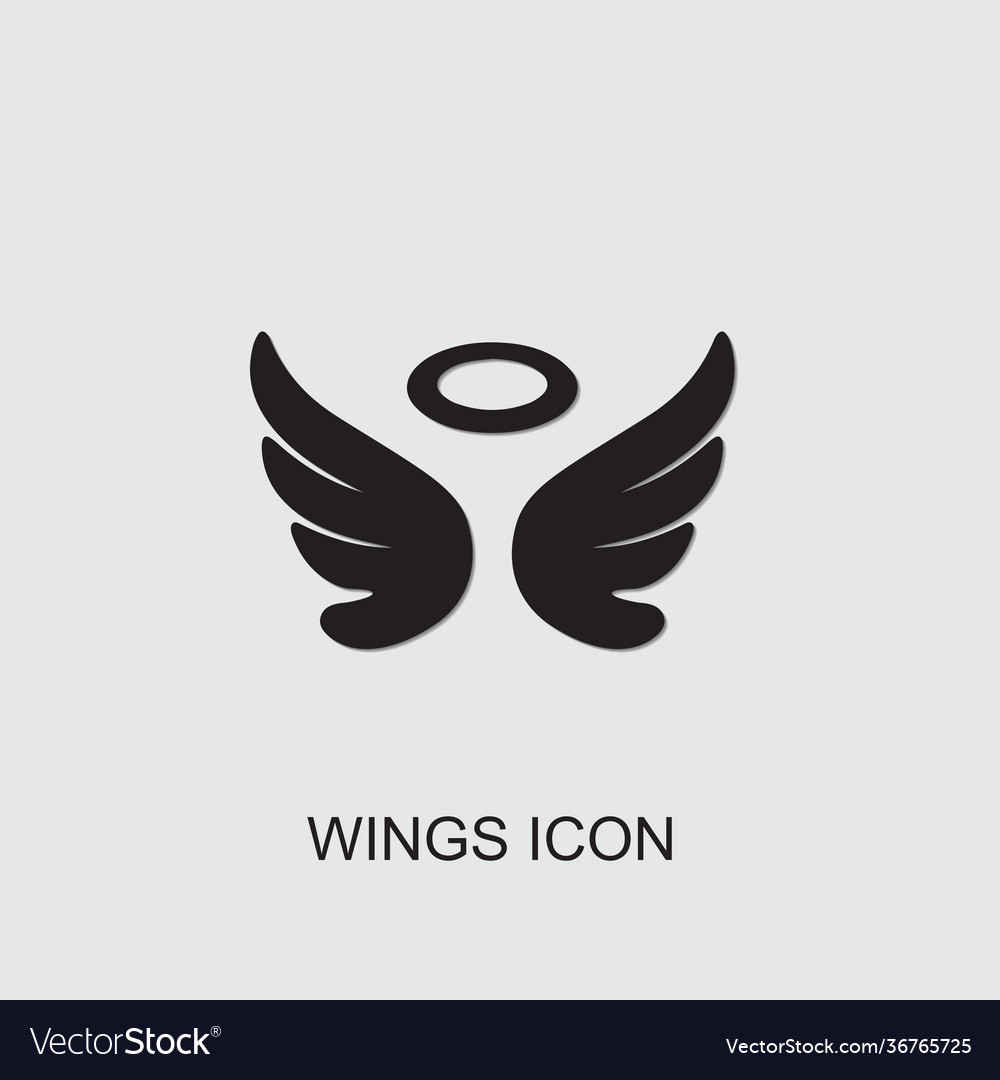 Wings icon Royalty Free Vector Image - VectorStock