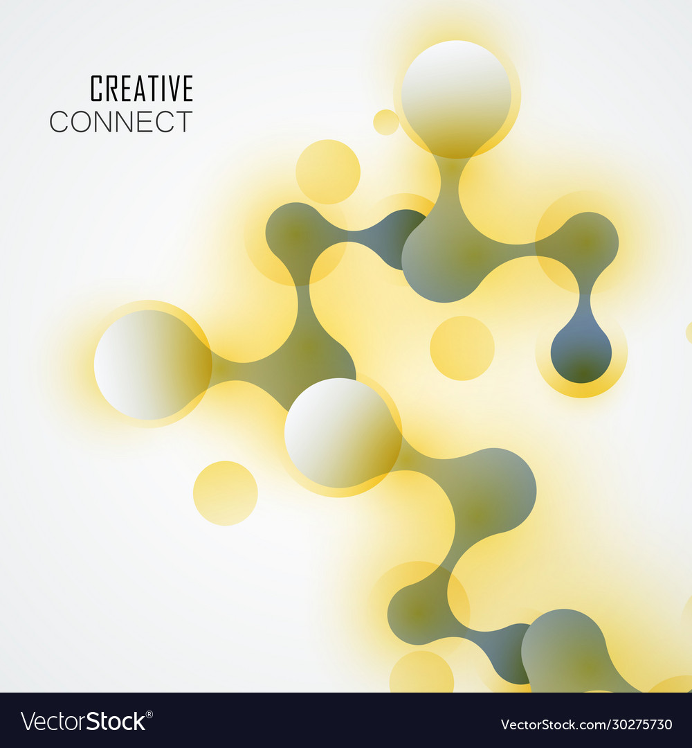 Abstract Connect Molecule And Technology Vector Image