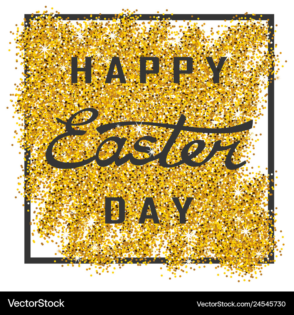 Greeting card with day of easter Royalty Free Vector Image