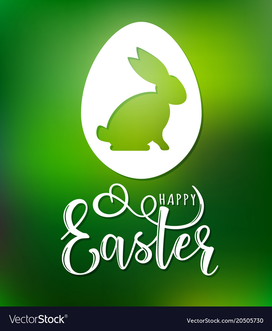 Happy easter text Royalty Free Vector Image - VectorStock