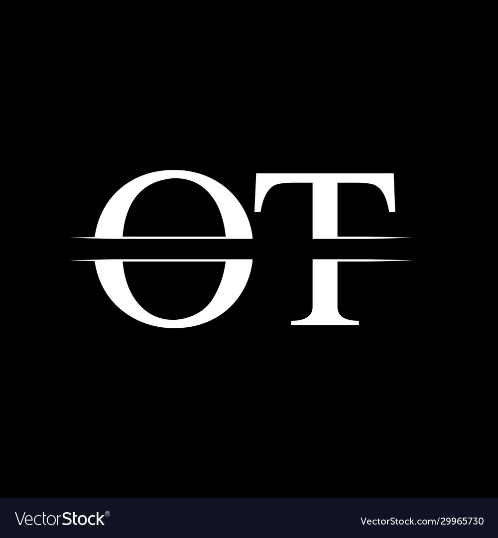 Initial monogram letter ot logo design template Vector Image