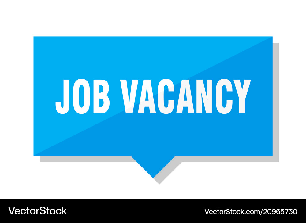 Job vacancy price tag Royalty Free Vector Image