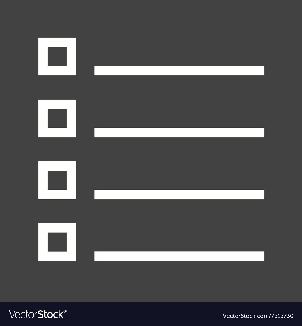 List Royalty Free Vector Image - VectorStock