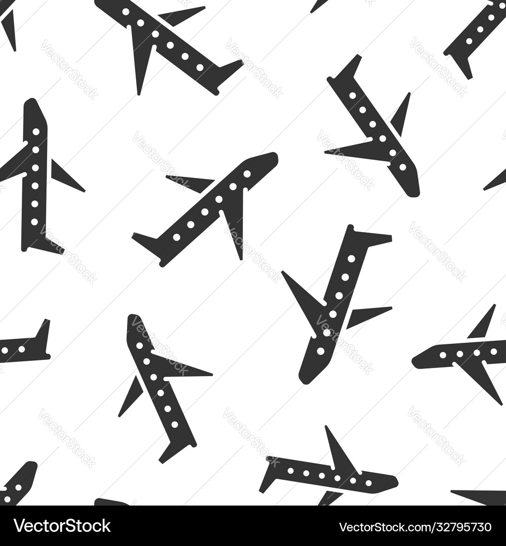 Plane icon in flat style airplane on white Vector Image