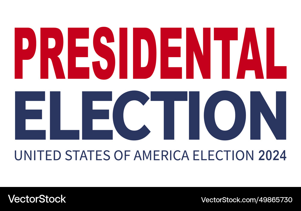 Presidential elections event banner background Vector Image