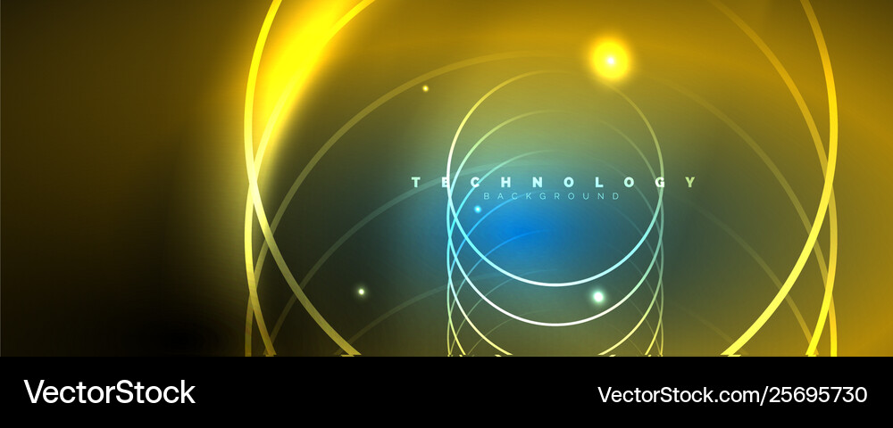 Trendy neon blue abstract design with waves Vector Image