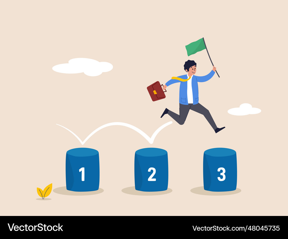 Business success concept journey or execution Vector Image