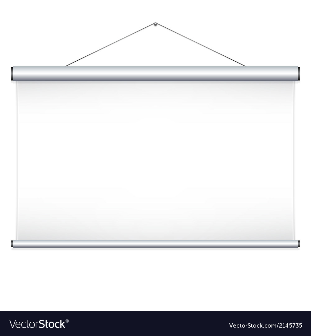 Projector screen Royalty Free Vector Image - VectorStock