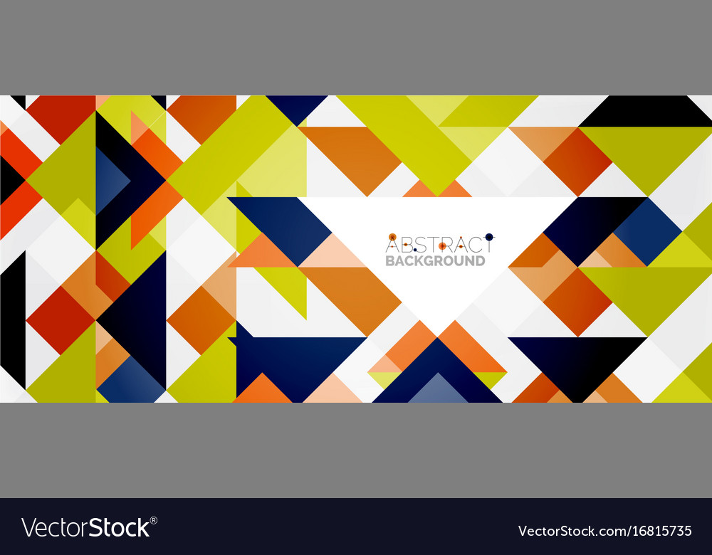 Triangle pattern design background Royalty Free Vector Image
