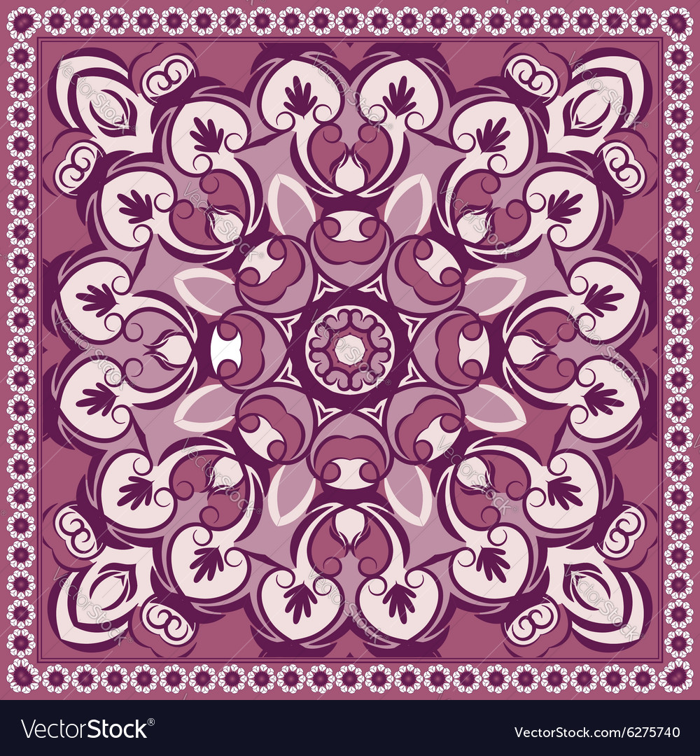 Colored floral pattern Royalty Free Vector Image