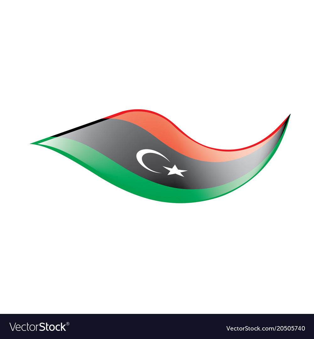 Libya flag Royalty Free Vector Image - VectorStock