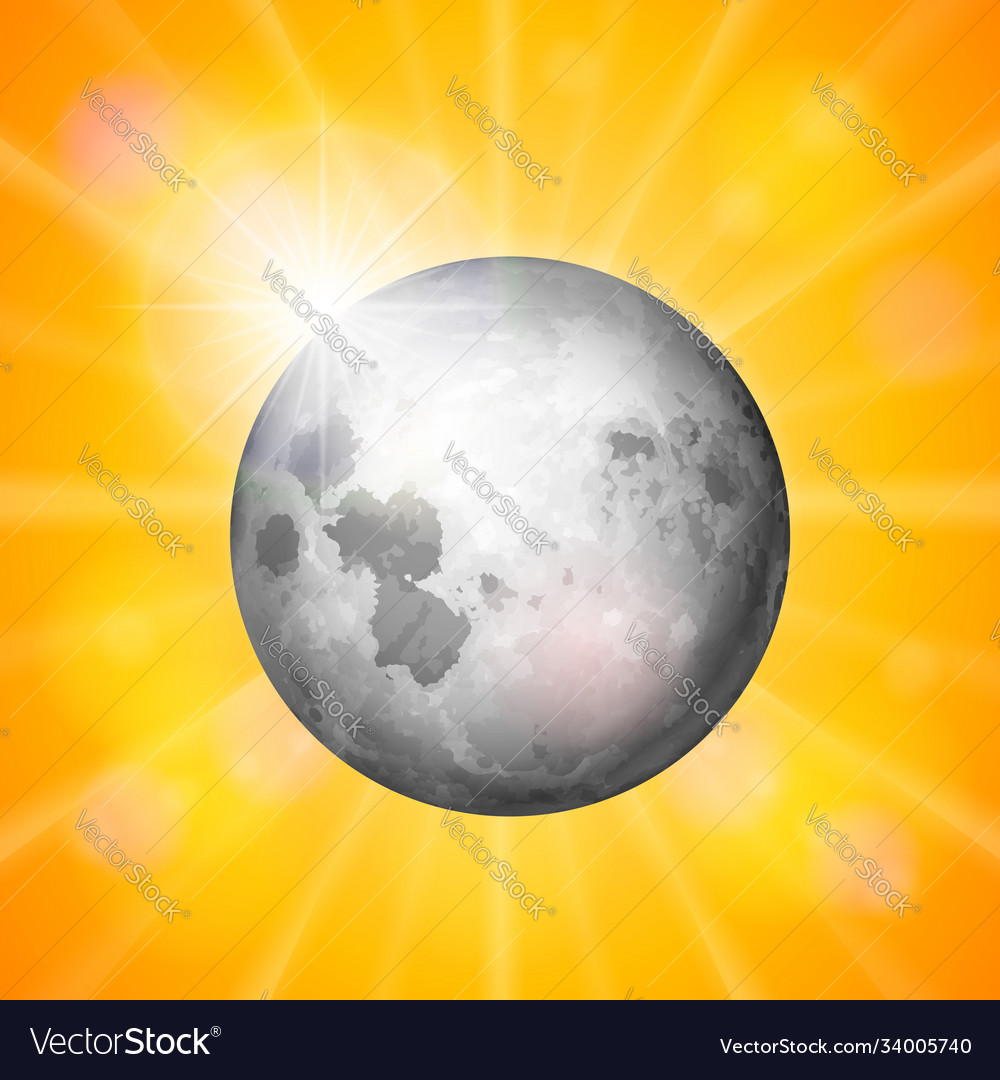 Moon background Royalty Free Vector Image - VectorStock