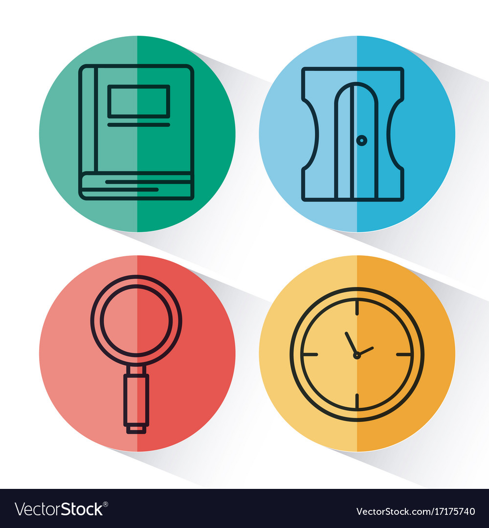 School elements design Royalty Free Vector Image